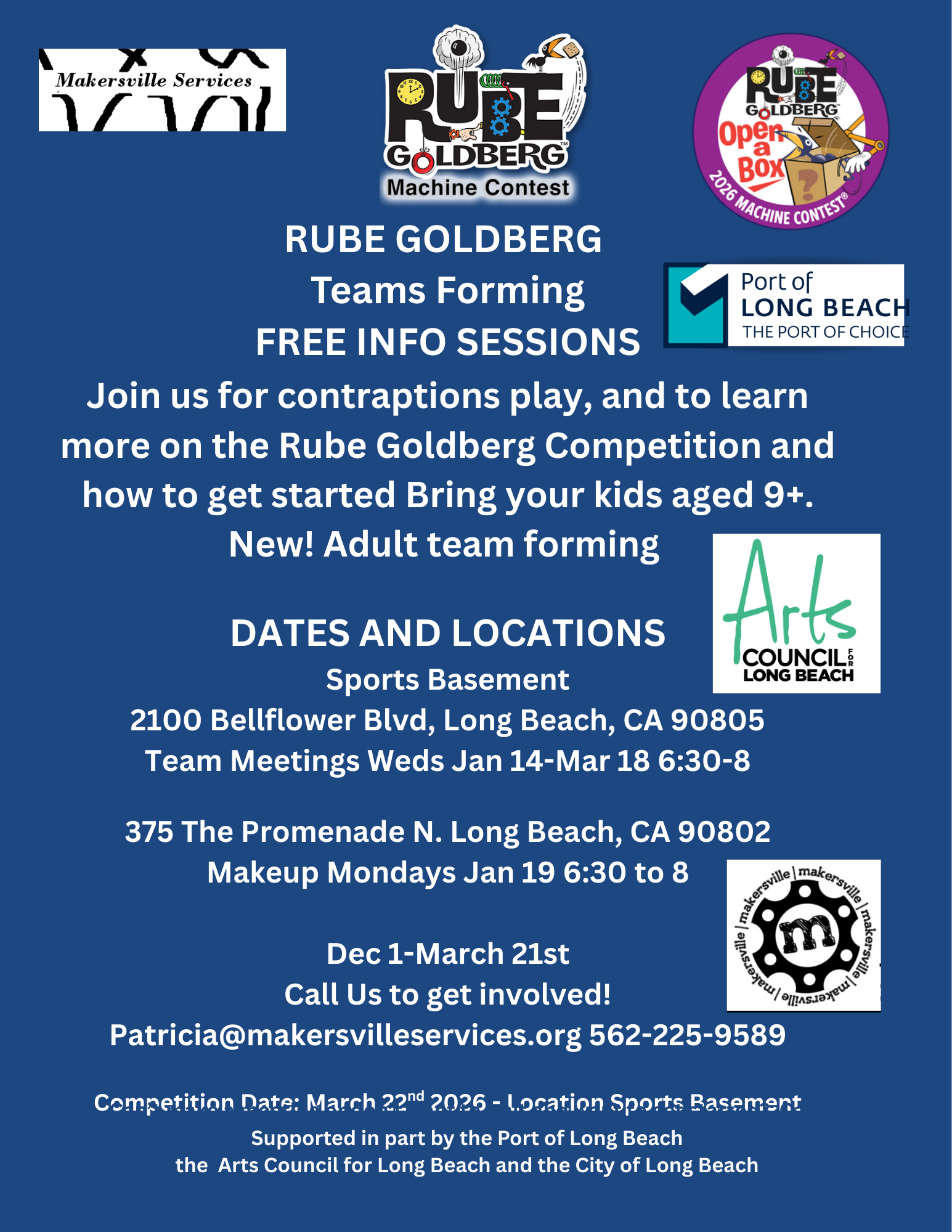 Rube Goldberg Training and Competition – Makersville Services